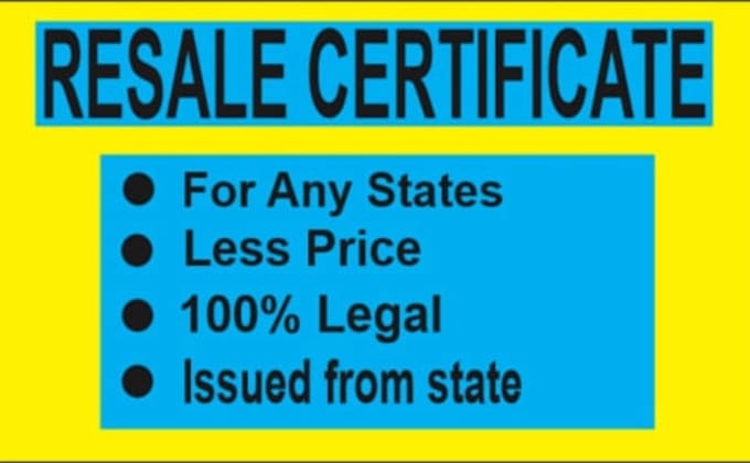 Get resale certificate,seller permit in all us states by Shamsabibi212 ...