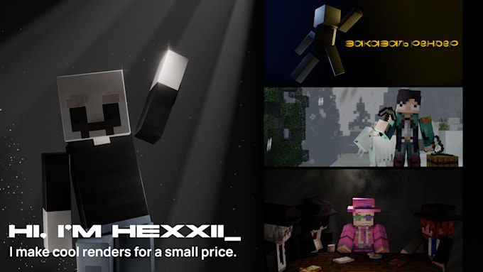 Custom minecraft avatars, banners, animations by Hexxi_ | Fiverr