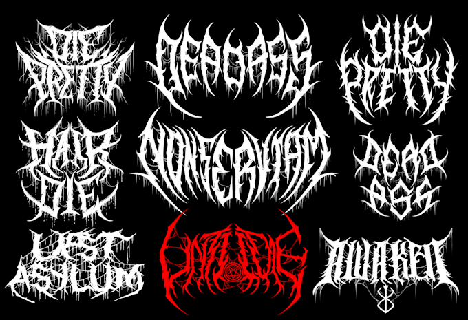 Draw metal band logo creation by Middlecrestwins | Fiverr