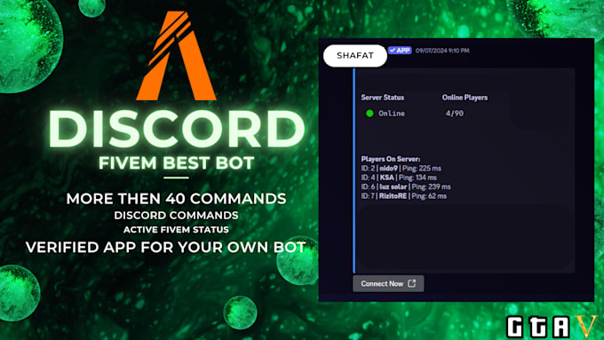Create you discord fivem bot by Shafata1am | Fiverr