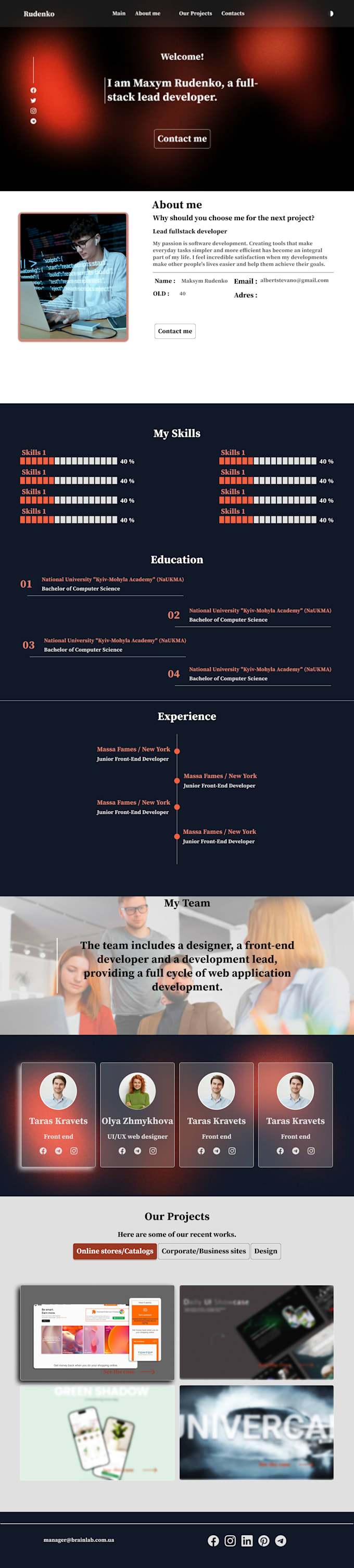 Make an aesthetic design of the figma website by O_l_h_a | Fiverr