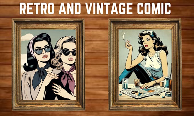 Make vintage retro style comic pop art illustration style by Crownstar ...