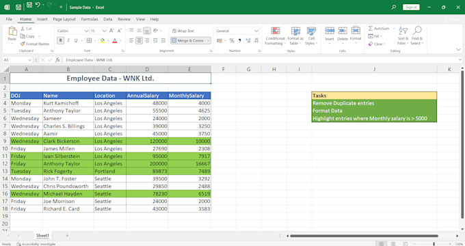 Clean, format, merge, split excel data by Arhamkhan995 | Fiverr