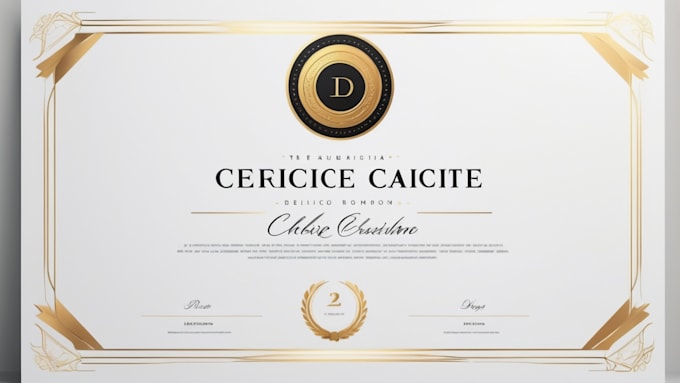 Craft custom certificate designs tailored to your needs by Chasecordae ...
