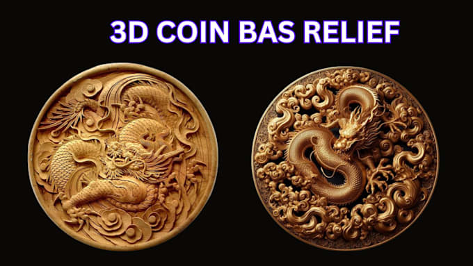 3d coin model 3d bas relief medallion 3d cnc design 3d bas relief 3d ...