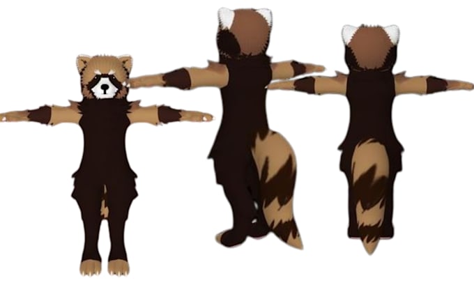 Do custom vrchat avatar, furry sfw rig, vrc avatar 3d avatar model ...