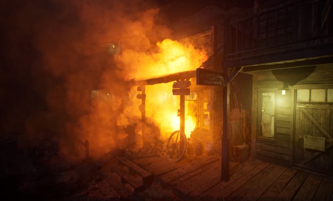 Do a realistic 3d vfx fire explosion, 3d cgi animation, smoke effect ...