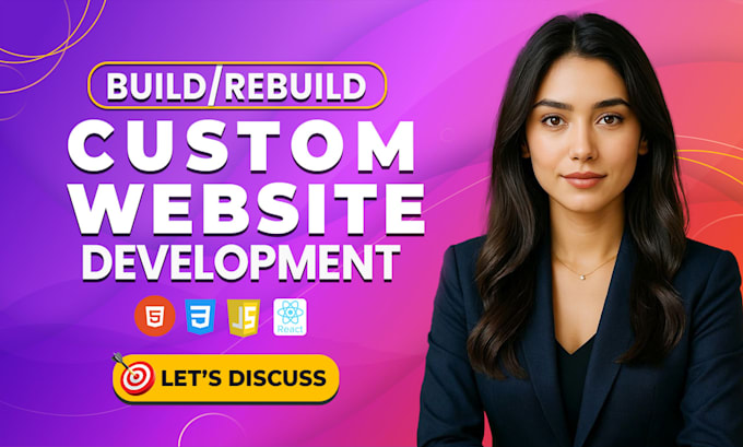 Build, rebuild website development as full stack developer, front end ...