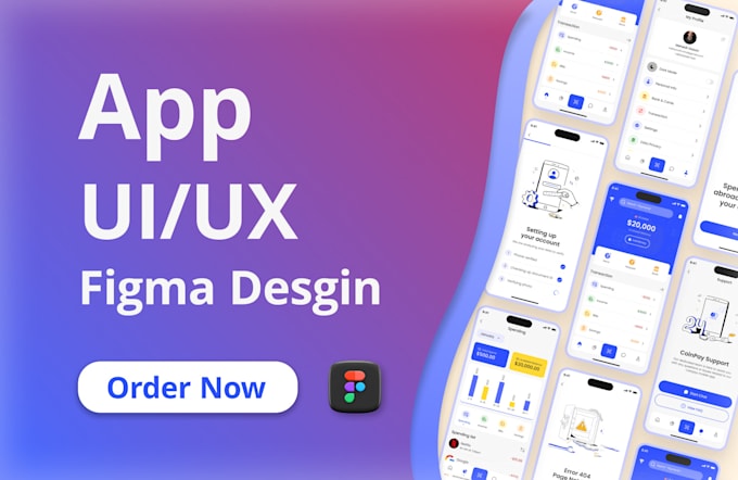 Create a mobile app design figma ui ux by Basilism | Fiverr
