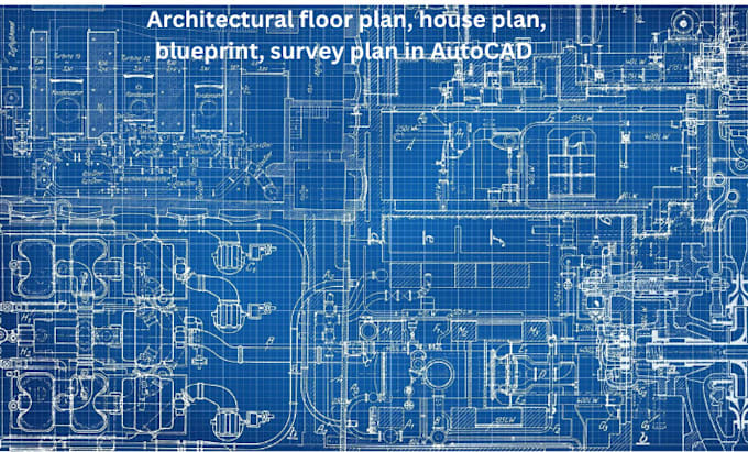 Design architectural floor plan, house plan, blueprint, survey plan in ...
