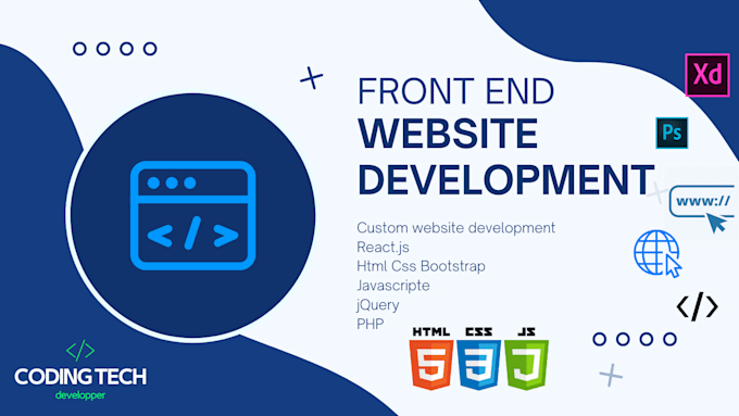 Develop your front end using html css bootstrap react js by Dworkdesing ... Develop your front end using html css bootstrap react js by Dworkdesing ...