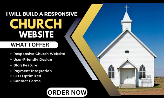 Design stunning church website, church program website design by ...