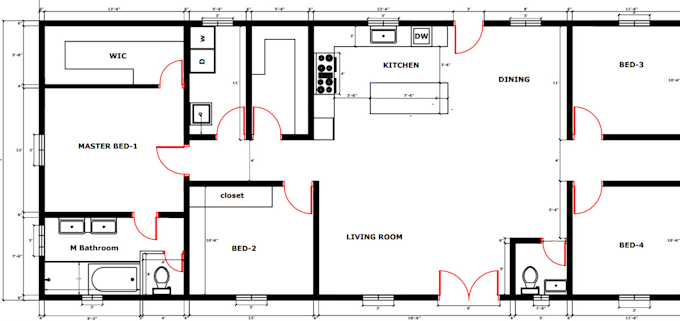 Draw 2d floor plan landscape patio garden pool design for city permit ...