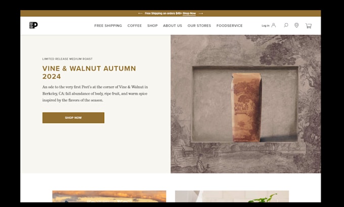 Design coffee shopify store coffee bean website cafe dropsipping store ...