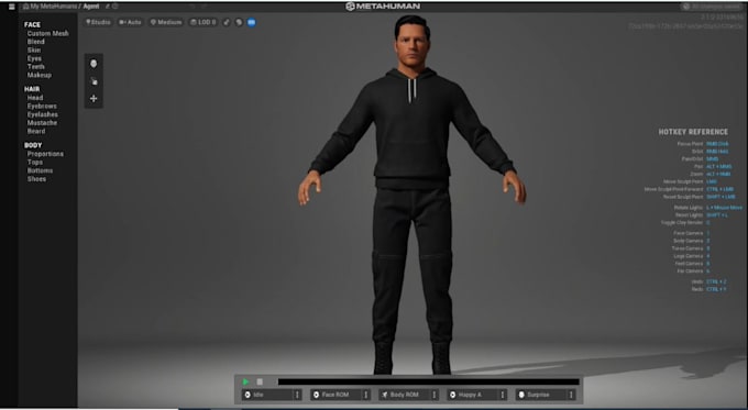 Render 3dmetahuman character,ue5 3d rig,pbr texture,fix 3d animation ...