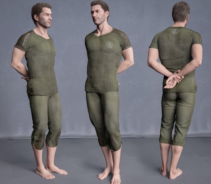 3d arkit rokoko character, animaze 3d avatar character,ue5 combat model ...