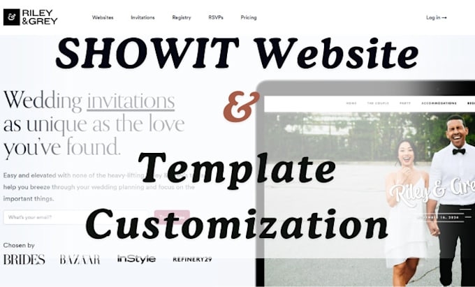 Showit website design redesign customize showit premium template showit ...