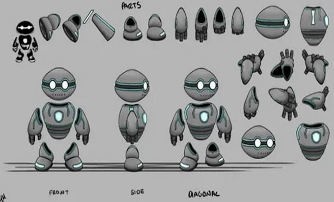 Custom 2d character design n animation for any game asset sprite sheet ...