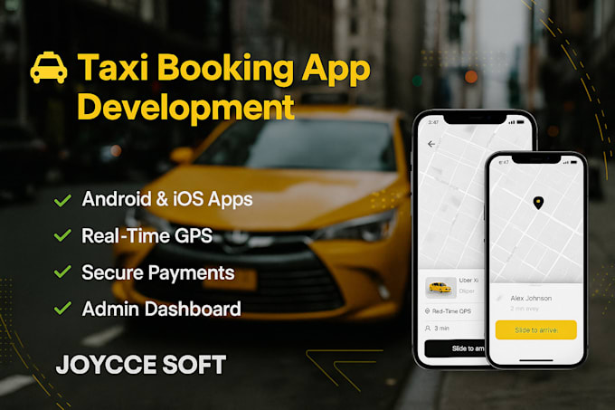 Develop taxi booking app turo clone app lyft uber app taxi app car rental app by Joyccetech | Fiverr