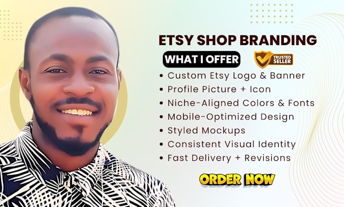 Design cohesive etsy shop branding including logo, banner, and profile setup by Joeletsymaster ...