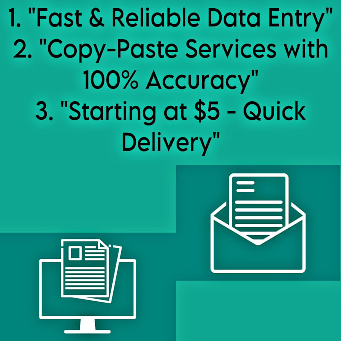 Do fast and accurate data entry and copy paste services by ... Do fast and accurate data entry and copy paste services by ...