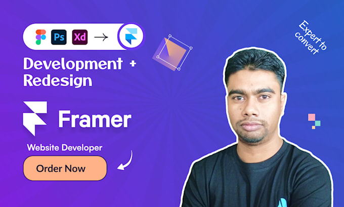 Be framer expert, framer developer, figma to framer and framer website by Musharaf77 | Fiverr