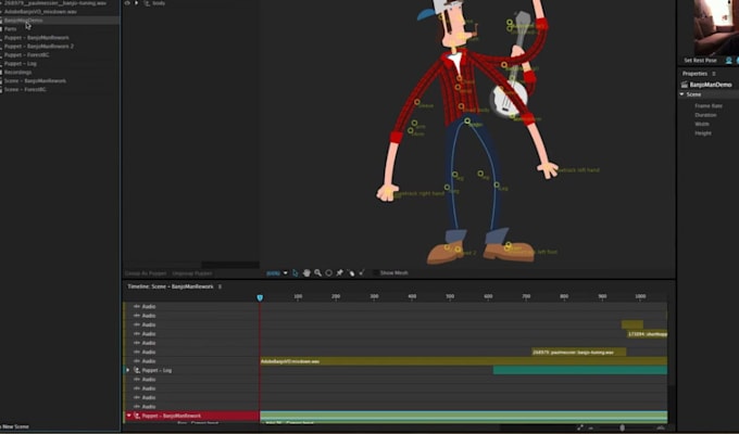 Rig and create adobe character animator puppet character animation by ...