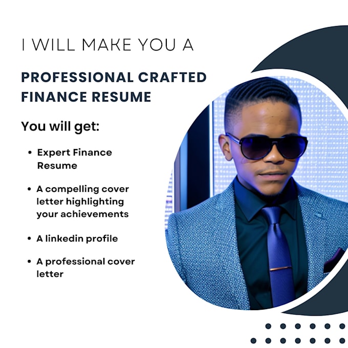 Write a professional finance resume cv and cover letter by Thedeestore | Fiverr