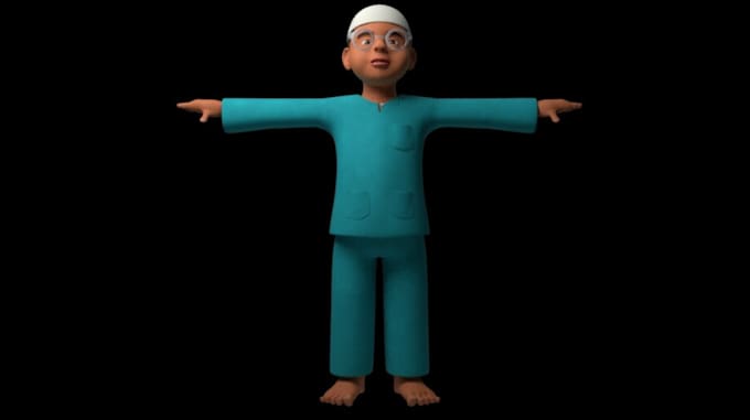 Deliver stylized 3d model,down syndrome realistic model, animate3d,rig ...