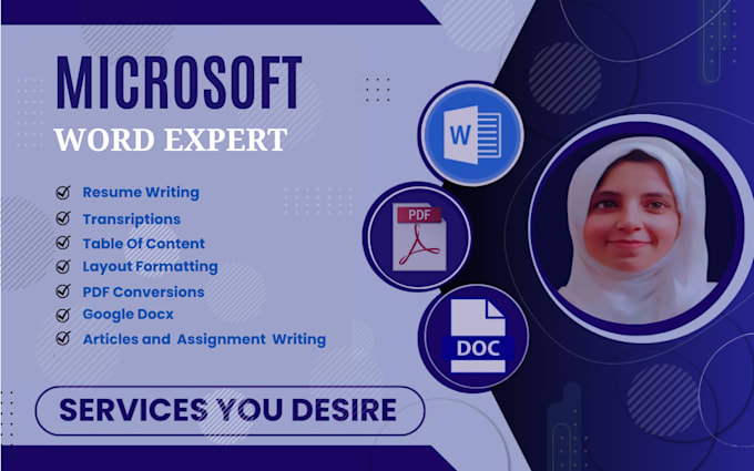 Create, format, design and fix ms word documents by Maryamzeenat | Fiverr