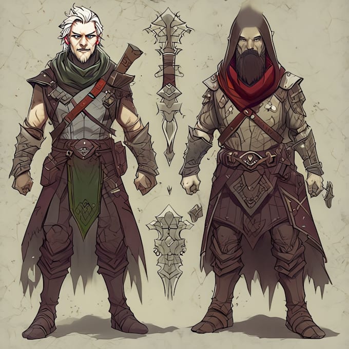 Draw dnd character art and dnd character art by Christombard | Fiverr