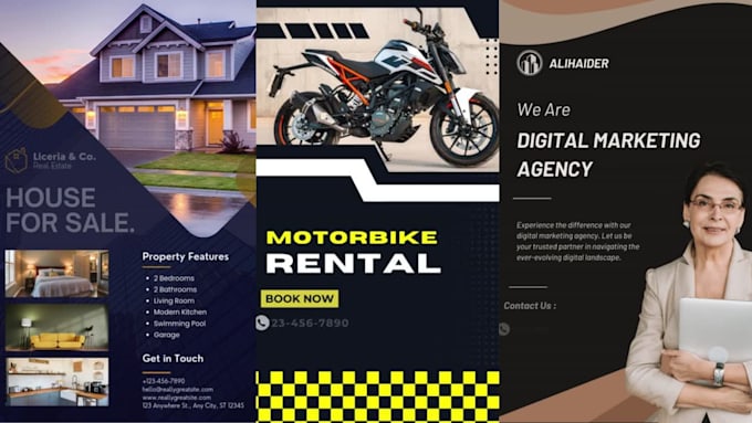 Design animated motion flyers, event flyer, party flyer by Haiderking23 ...