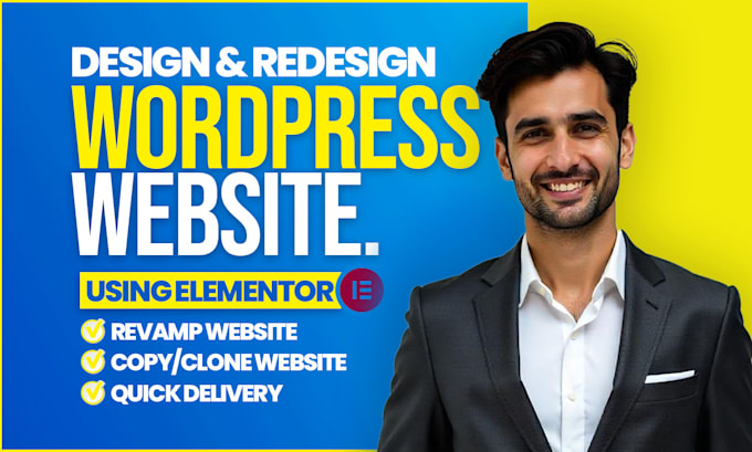Redesign, revamp, design wordpress website with elementor pro by Toqeerabbasi786 | Fiverr