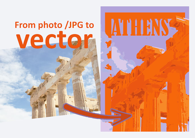 Convert jpg to vector graphic by P_olyhedra | Fiverr