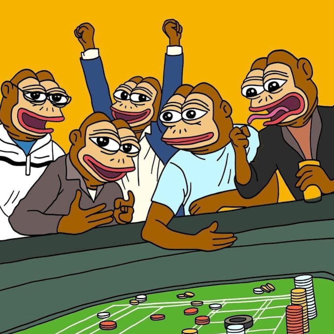 Do bitcoin meme art, meme coin art, pepe character, pepe the frog by Caleb_sina | Fiverr