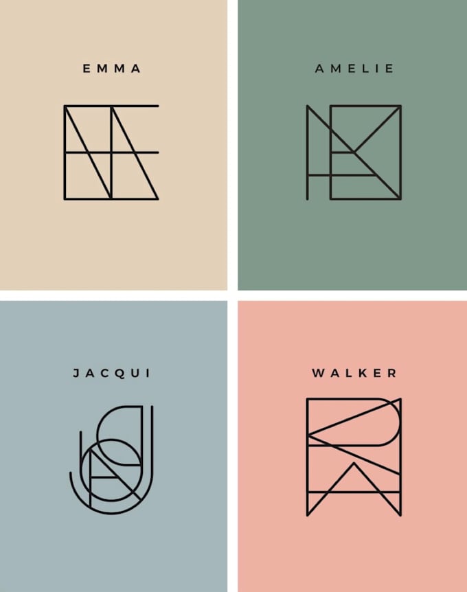 Minimal and modern layered lettering logo design by Waywebdesigner | Fiverr