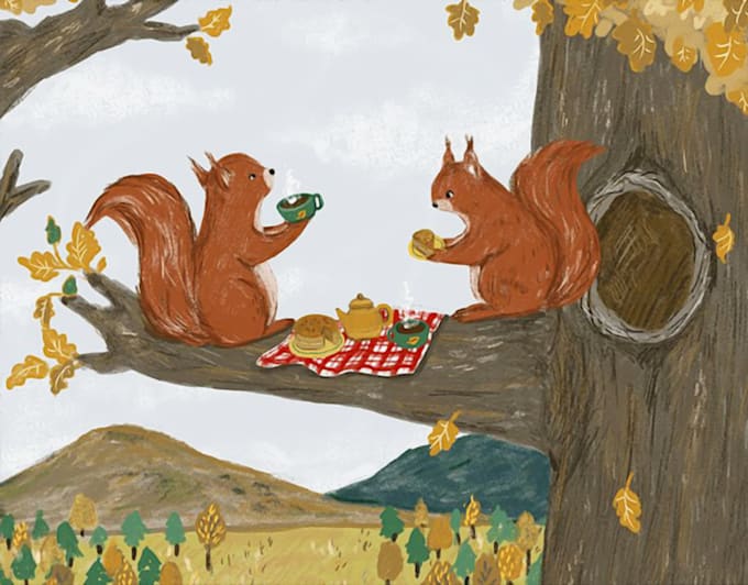 Illustrate children story book illustration and children story book ...