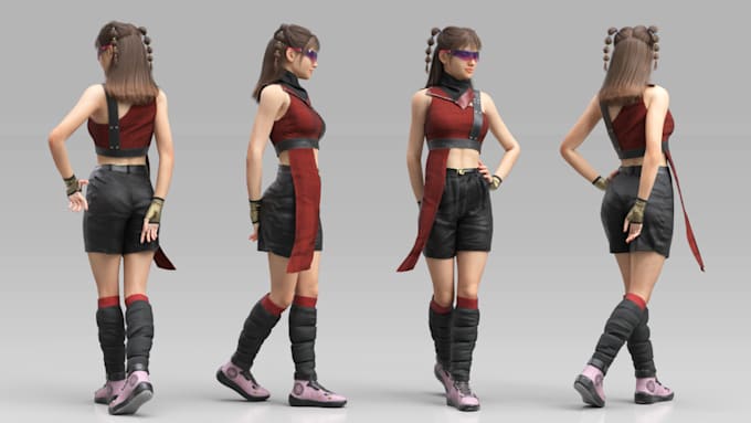 Turn concept to 3d character model,daz,avatar,vrchat model,sculpt 3d ...