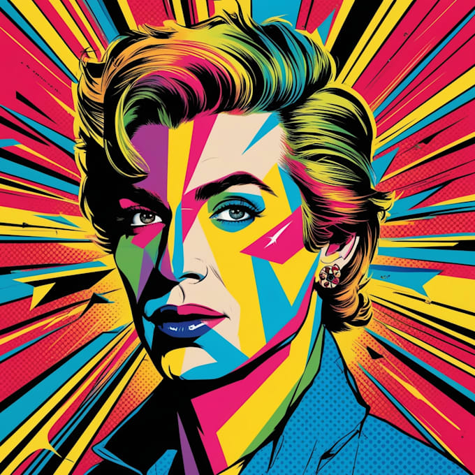 Draw your photo into awesome wpap pop art by Naeron14 | Fiverr