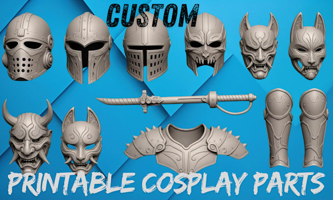 Do 3d cosplay armor, helmet, mask and props 3d cosplay model stl for 3d ...