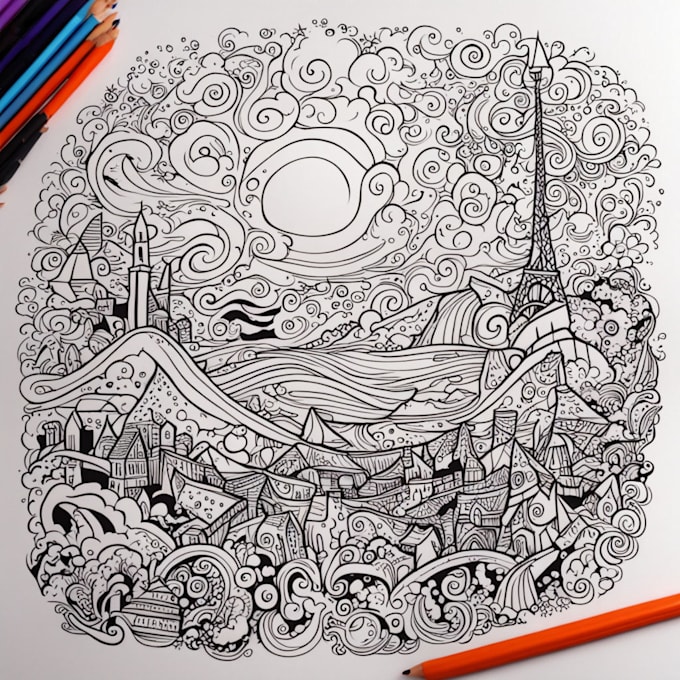 Make amazing doodle art for any use by Adriashall | Fiverr