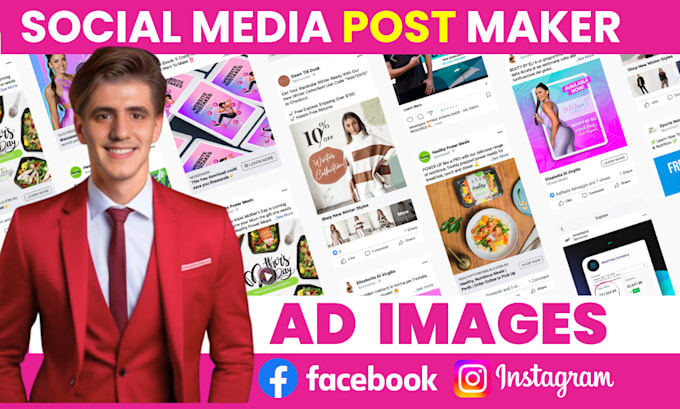 Design creative facebook ads, instagram posts, and social media ...