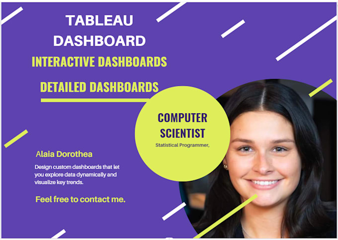 Create An Interactive Dashboard And Report With Tableau By Alaia