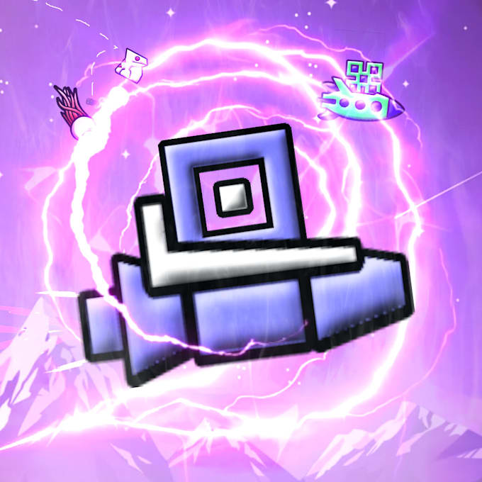 Create a geometry dash profile picture by Goldenboy_0 | Fiverr