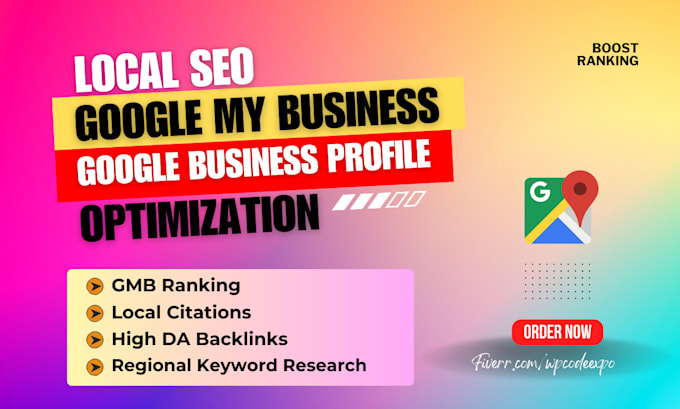 Do google my business, gmb, business profile, local maps optimization by Wpcodeexpo | Fiverr