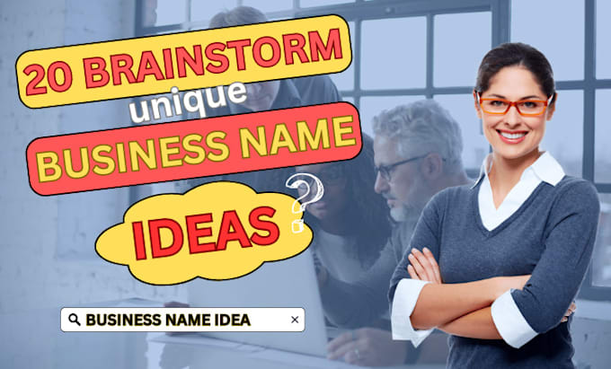 Brainstorm 20 unique business name ideas with logo inspiration by Youssefch1 | Fiverr
