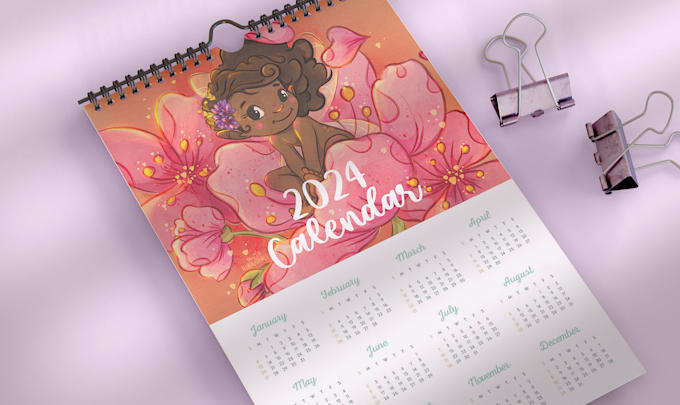 Create beautiful illustrated calendars by Illustrafavole | Fiverr