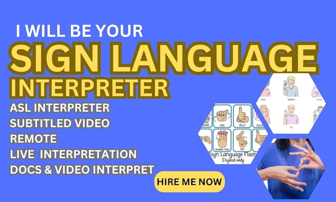 Sign language interpreter, british sign language , braille , asl ...