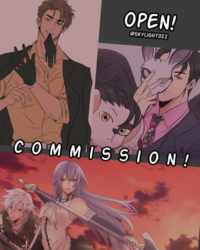 Draw character in my style, anime and manga style by Sky_light022 | Fiverr