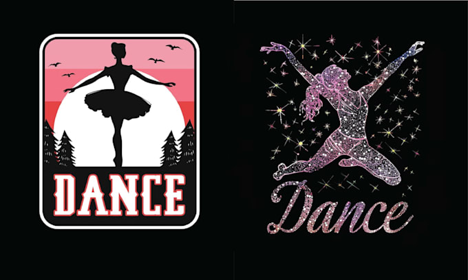 Design retro, night club, woman dance, dance studio logo by Branuki ...